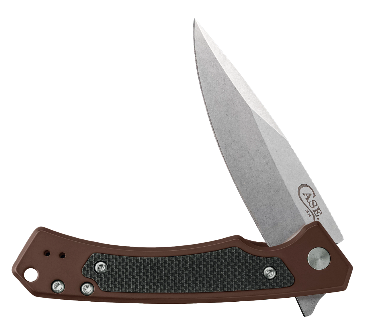 Case xx Marilla Frame Lock 25885 Brown Aluminum S35VN Pocket Knife ...