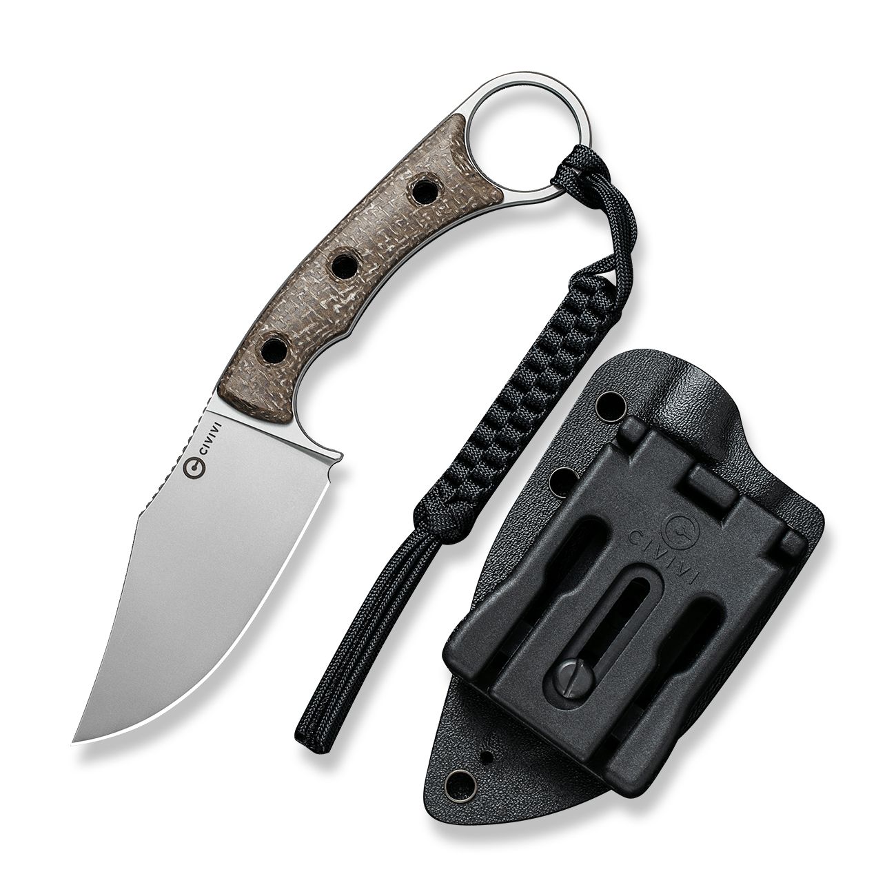 Civivi Midwatch C20059B-2 Fixed Blade Brown Burlap Micarta & N690 Knife ...