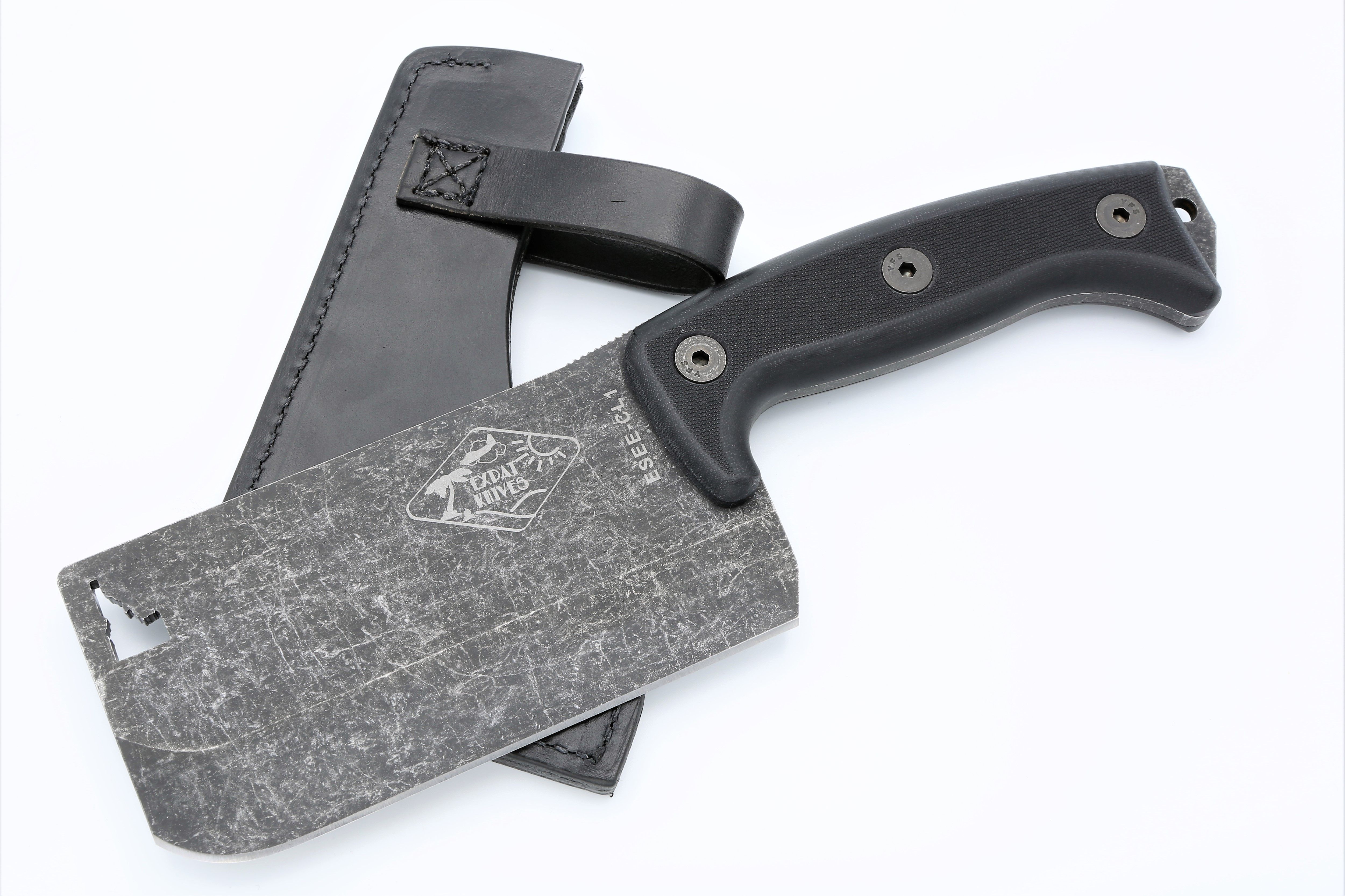 ESEE CL1 Fixed Blade Cleaver Knife Black Oxide 1095 Carbon Steel ...