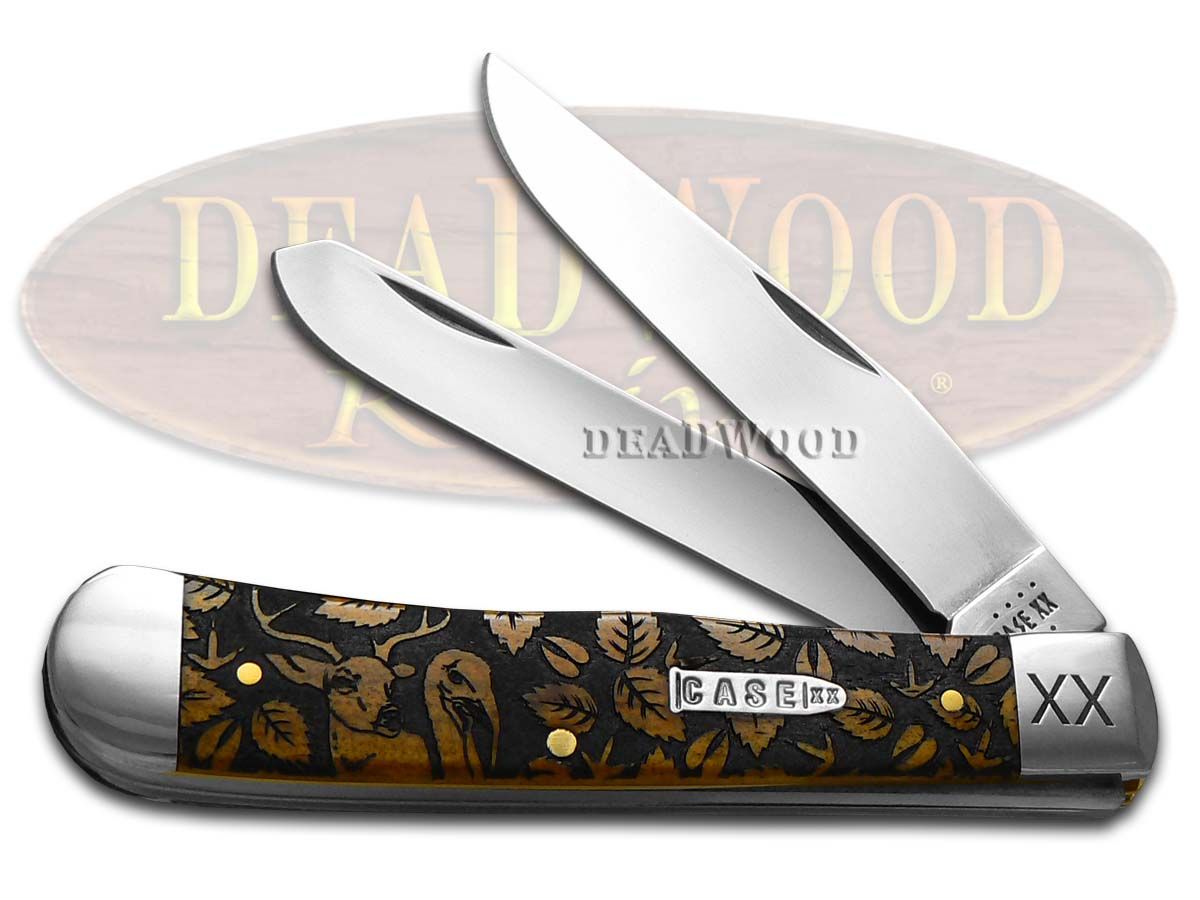 Case XX Trapper Strut & Rut 1/500 Antique Bone Stainless Pocket Knife ...