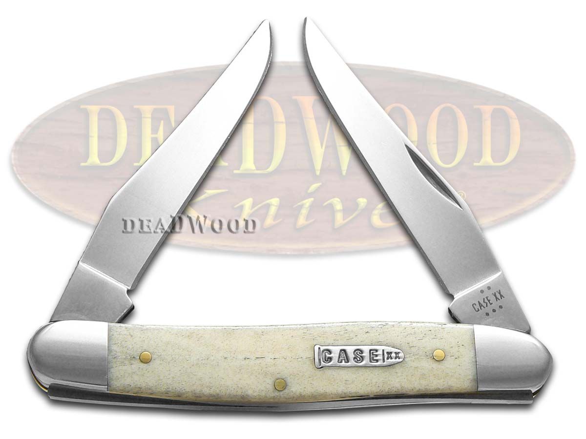 Case XX Muskrat Smooth Natural Bone 12512 Stainless 1/500 Pocket Knife ...