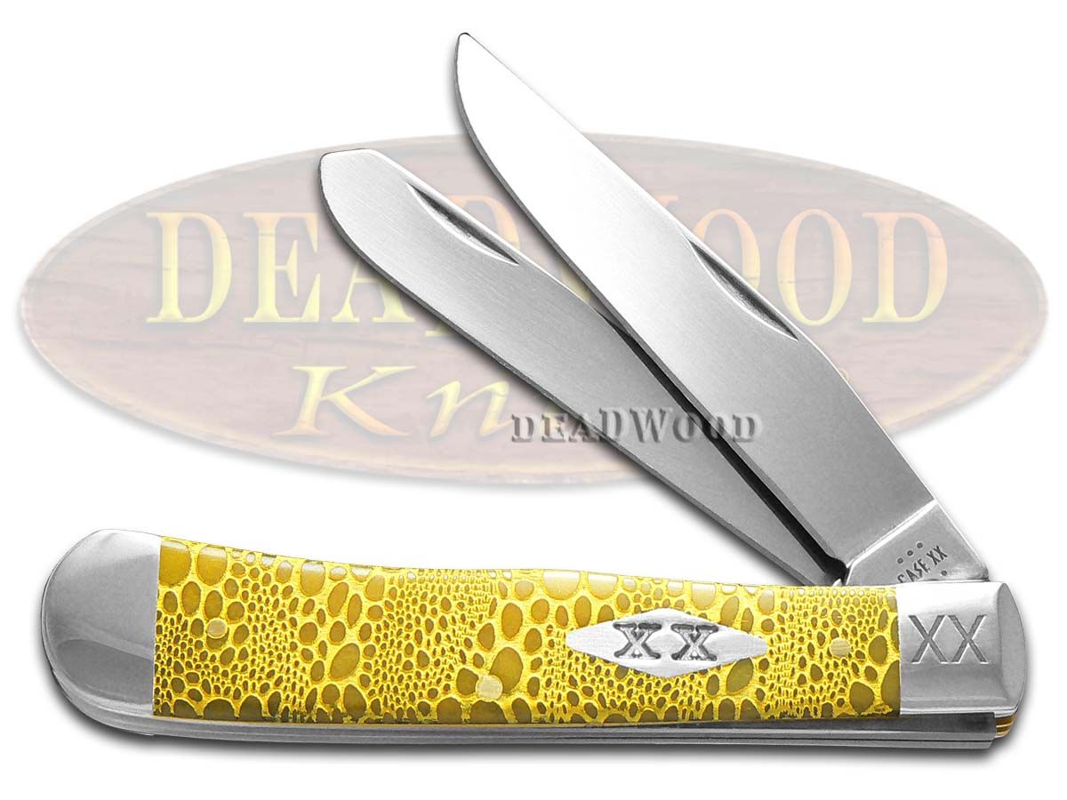 Case XX Trapper Yellow Bone Lizard Skin 12523YLS Stainless Steel 1/500 ...