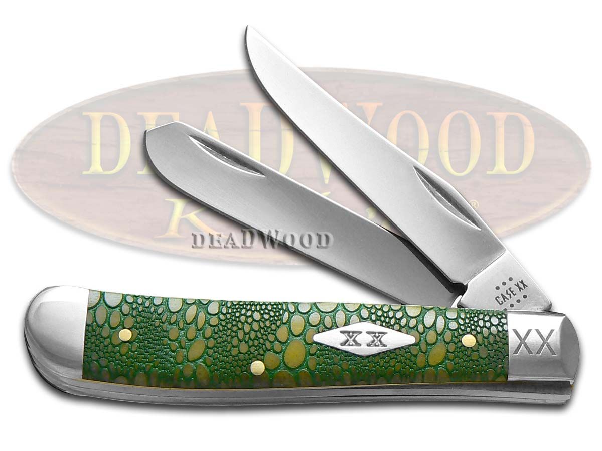 Case XX Mini Trapper Lizard Skin Yellow Bone 12524GLS Stainless 1/500 ...