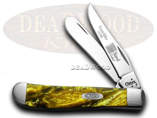 Case XX 24K Genuine Corelon 1/500 Mini Trapper Pocket Knife 920724KT ...