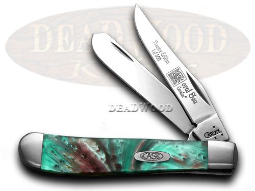 Case XX Coral Sea Genuine Corelon 1/500 Mini Trapper Pocket Knife ...