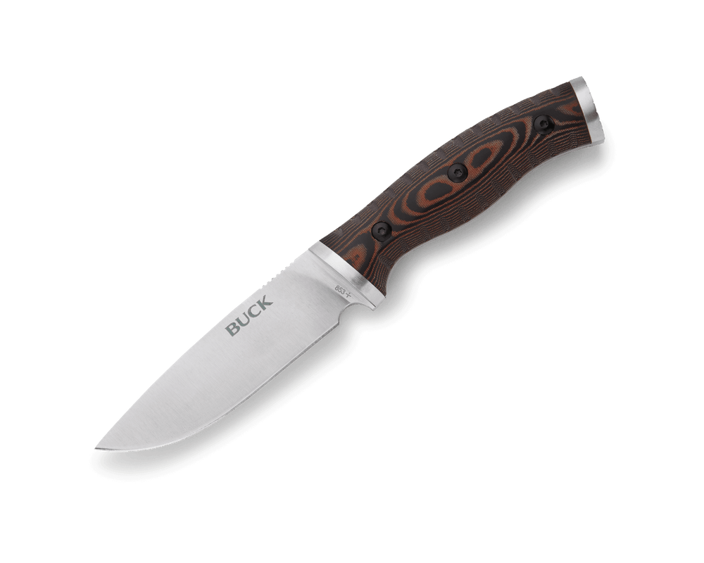 Buck Small Selkirk Fixed Blade 0853BRS-B Brown & Black Micarta & 420HC ...