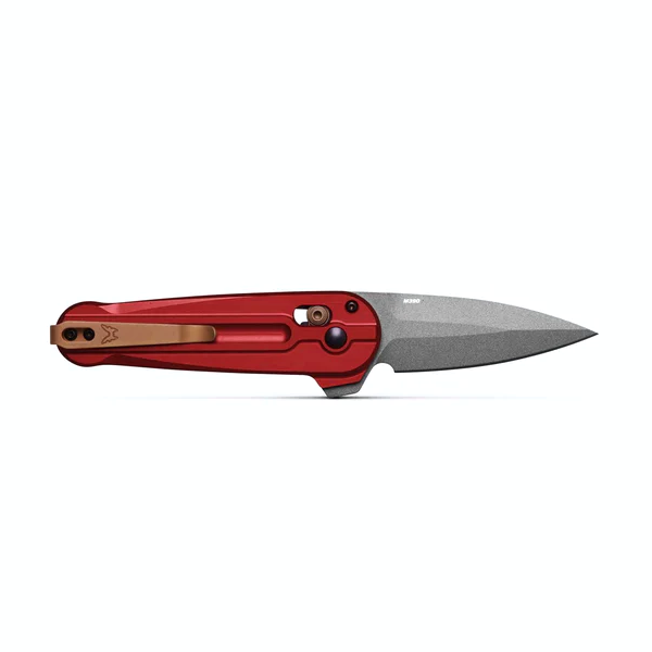 Benchmade Lowden 491GY-01 Phoenix Red Aluminum & M390 Stainless Pocket ...