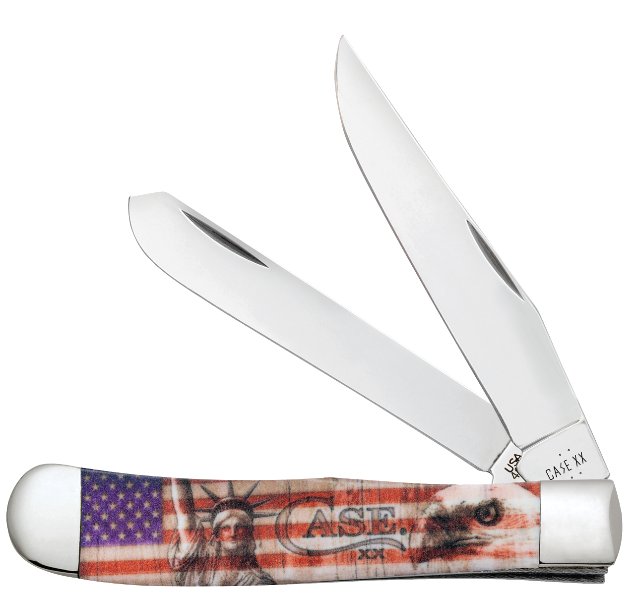 Case xx Trapper Patriotic Red, White & Blue Color-infusion Synthetic ...