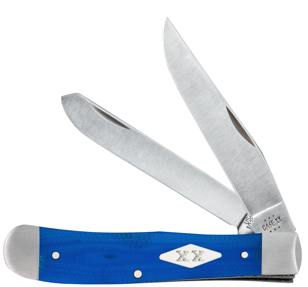 Case xx Trapper Blue G-10 Satin Stainless 16750 Pocket Knife - CA16750 ...