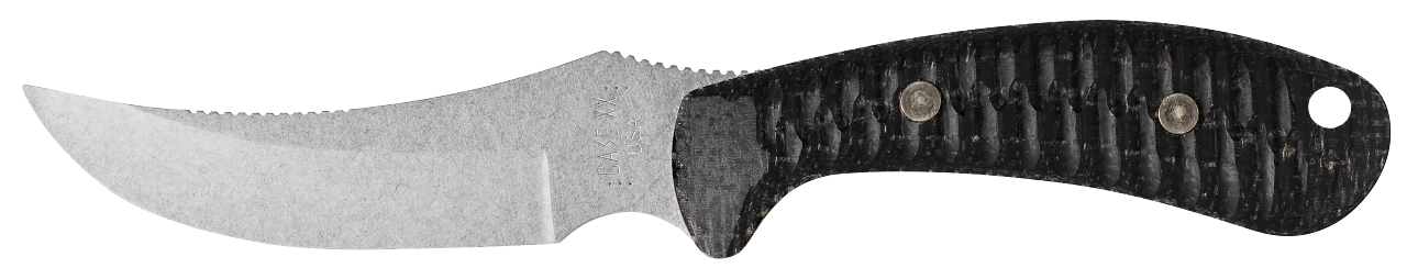 Case XX Ridgeback Fixed Blade Hunter Black Burlap 30593 Stainless Knife ...