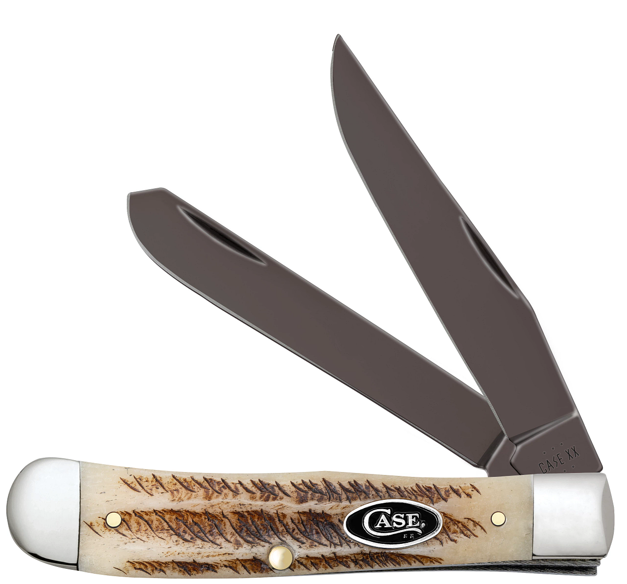 Case XX Trapper Vintage Bone PVD Stainless Steel 36740 Pocket Knife ...