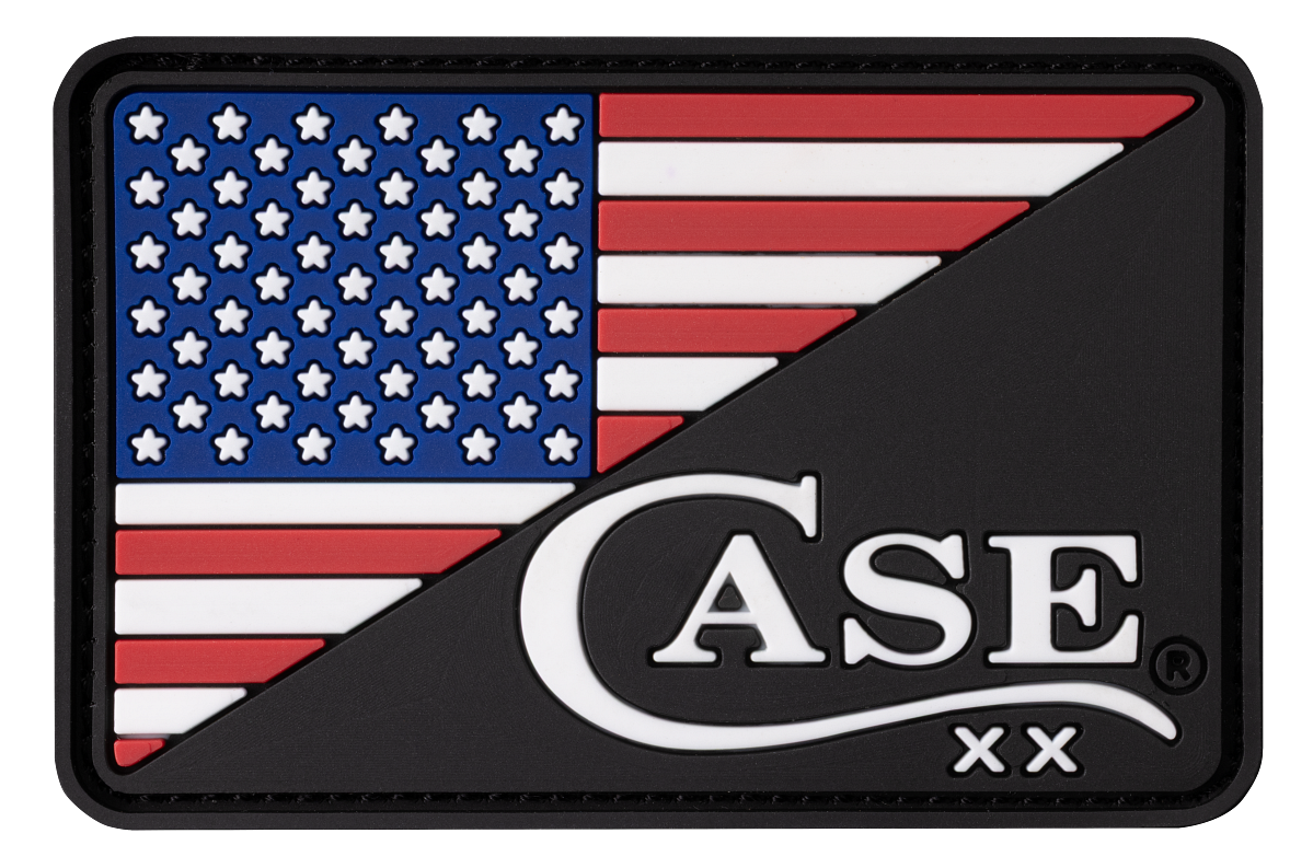 CASE XX Black Rubber U.S. Flag & Case XX Logo 50325 Velcro Patch - ACC ...
