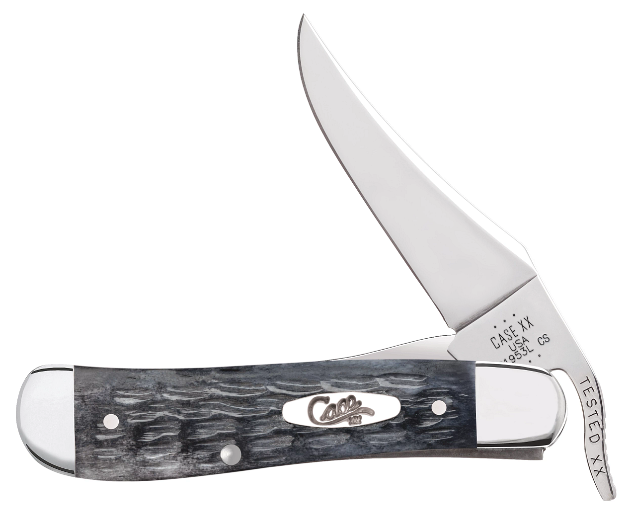 Case xx Russlock Jigged Gray Bone 58420 Carbon Steel Pocket Knife ...
