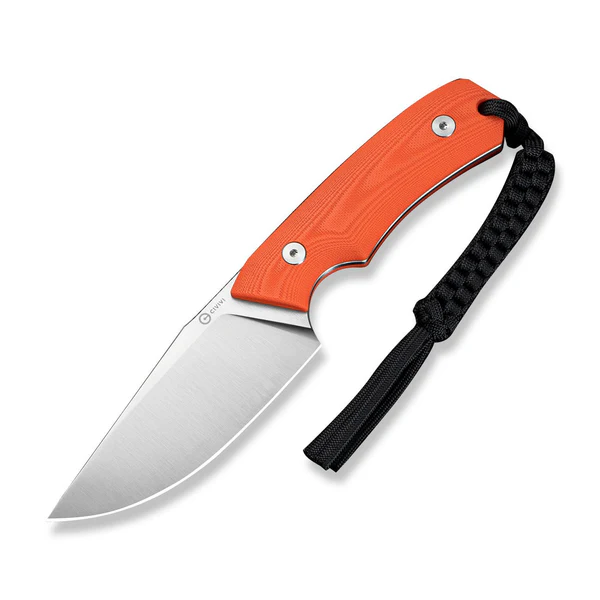 CIVIVI Gander Fixed Blade C24058B-1 Orange G10 & 14C28N Stainless Steel ...