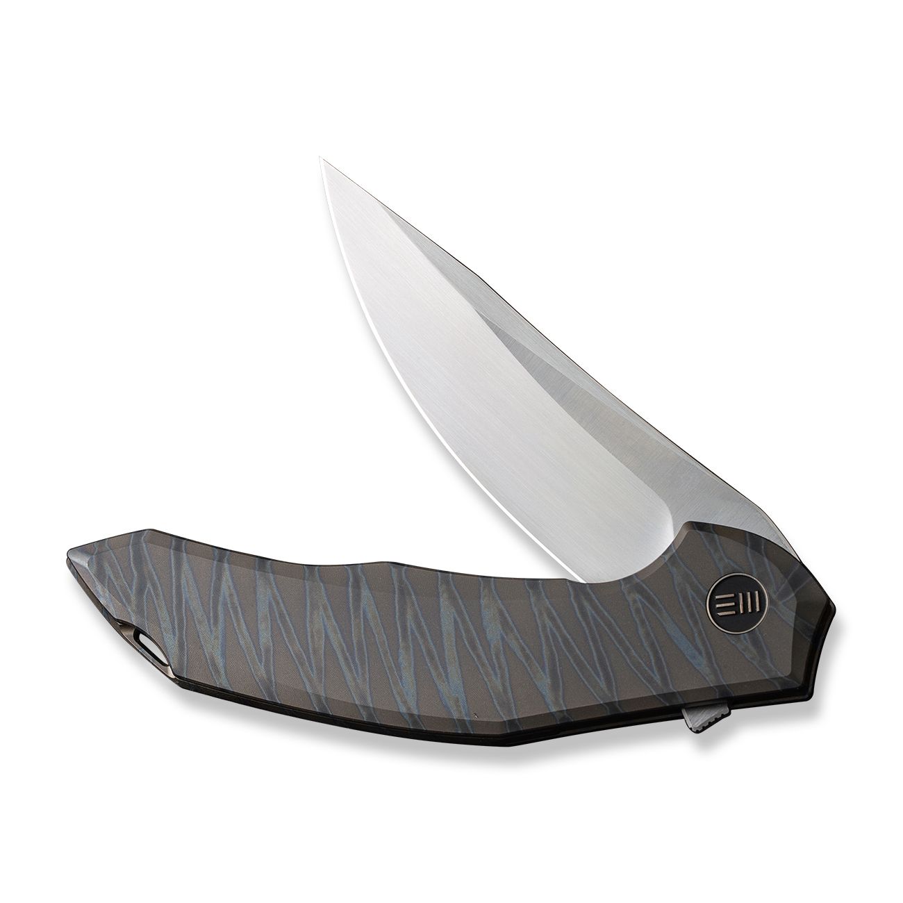 WE KNIFE Merata Frame Lock 22008A-3 Tiger Stripe Titanium 1/200 Pocket ...
