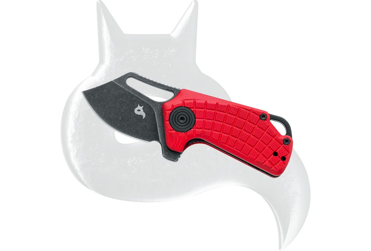 BLACK FOX Puck Liner Lock BF-761R Red G10 & D2 Steel Pocket Knife - | PUCK