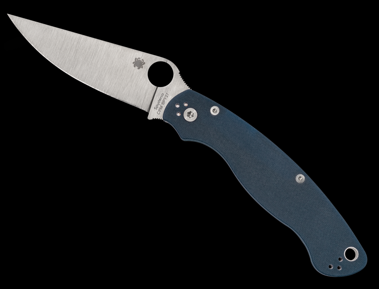 Spyderco Military 2 Compression Lock C36GPCBL2 Cobalt Blue G10 CPM ...