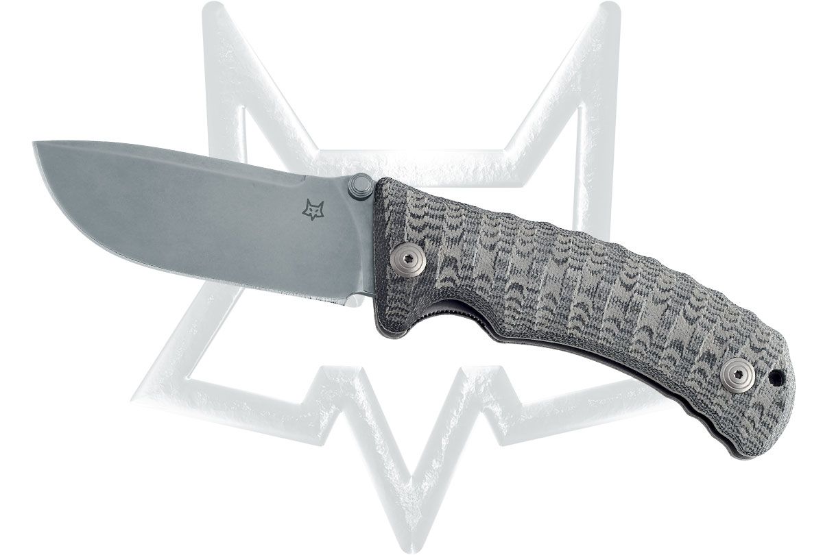 FOX Pro-Hunter FX-130MBSW N690Co Stainless & Black Yute Micarta Knife ...