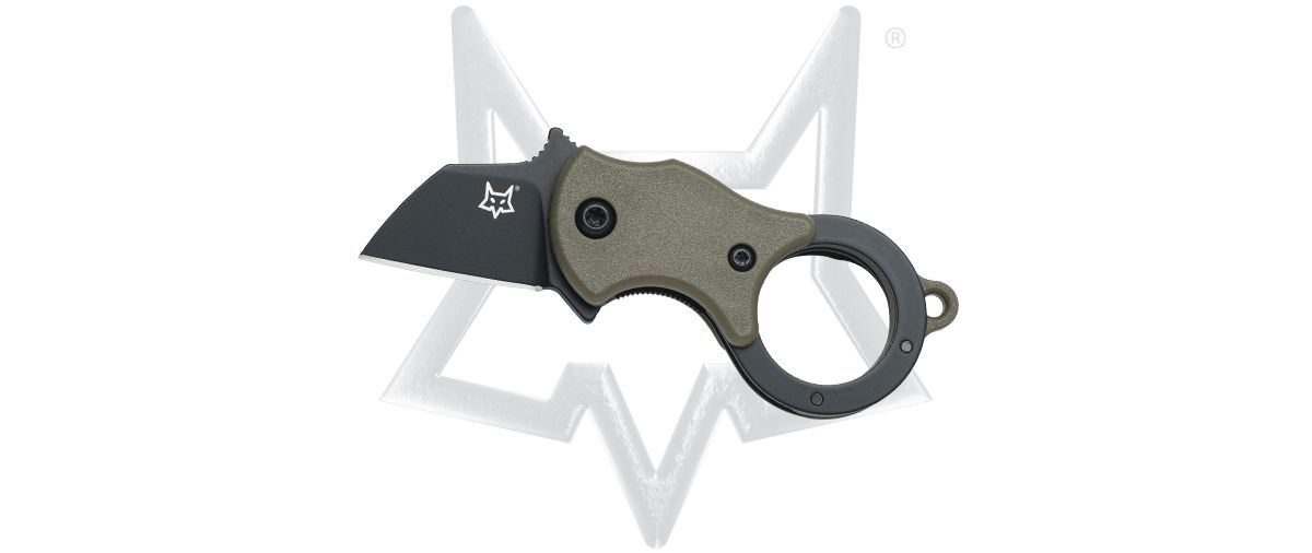 FOX Mini-Ta Liner Lock FX-536ODB OD Green & Black Stainless Pocket ...