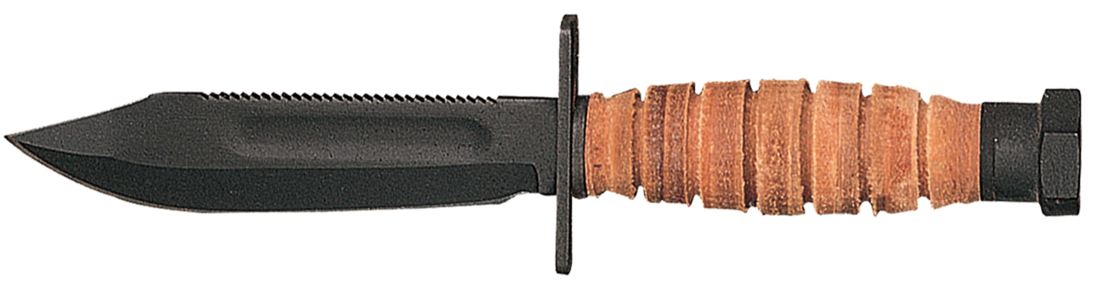 Ontario 499 Survival Knife Fixed Blade 6150 Knife Carbon Steel & Brown ...