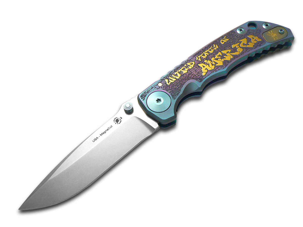 SPARTAN BLADES Harsey Folder SF5GRAF American Graffitti Titanium & CPM ...