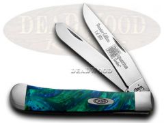 Case XX Aquarius Genuine Corelon 1/500 Mini Trapper Pocket Knife 9207AQ ...