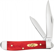 Case XX Trapper Smooth Dark Red Bone 10760 Stainless Steel Pocket Knife ...