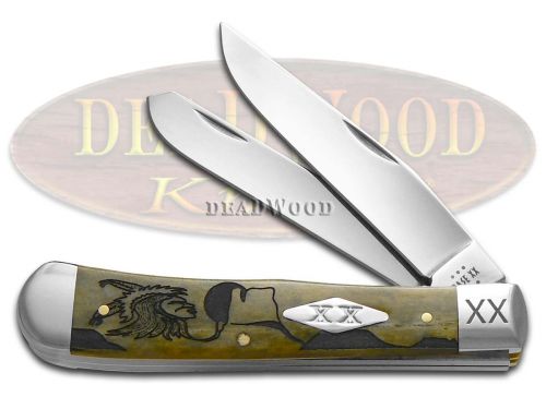 Case XX Yellowhorse Early Morning Singer Olive Green Bone Stainless ...
