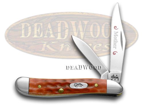 Case XX Mother Etched Peanut - Red Pocketworn Knife 781 M - CA781M | 781M