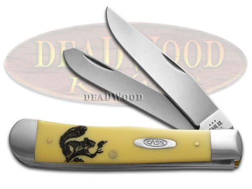 Case XX Trapper Squirrel Yellow Synthetic Stainless Pocket Knife ...