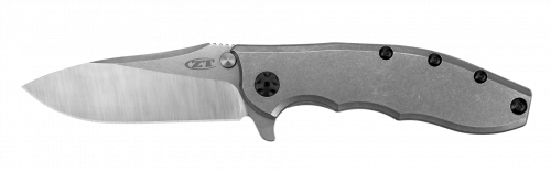 Zero Tolerance Stonewashed Titanium ZT 562TI Frame Lock Stainless ...