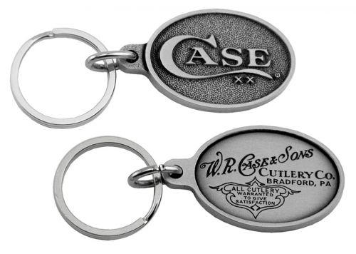 Case XX Dual Logo Pewter Key Chain 50126 - ACC-CA50126 | PEWTER