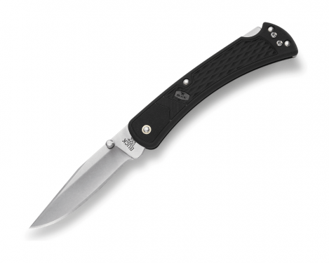 Buck 110 Slim Select Folding Hunter 0110BKS1-B Black GFN & 420HC ...