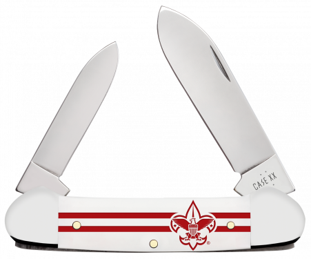 Case XX Canoe Scouting America White Synthetic 18140 Pocket Knife ...