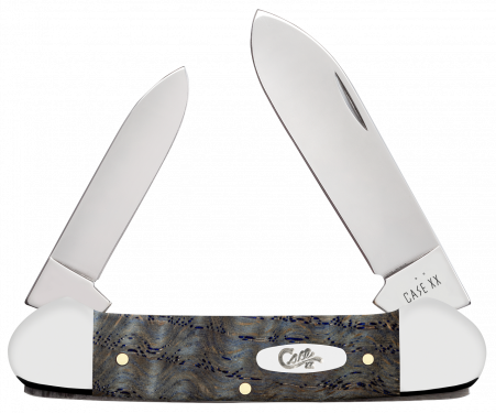 Case XX Canoe Blue Curly Oak Wood 47496 Stainless Pocket Knife ...