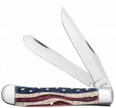 case knife cross shield