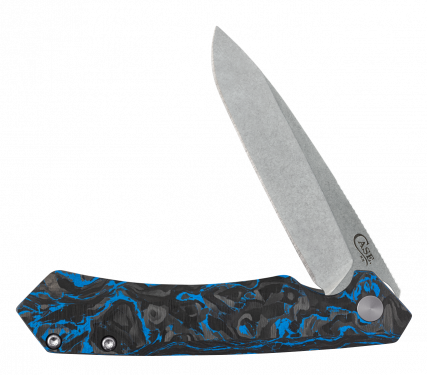 Case xx Kinzua Frame Lock 64803 Blue Carbon Fiber S35VN Steel Pocket ...